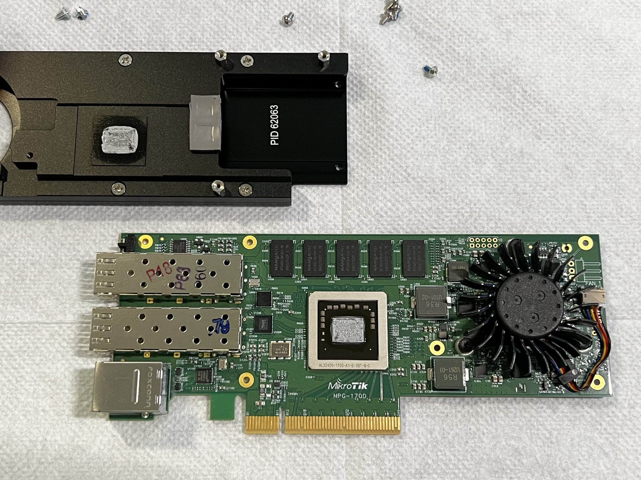 Mikrotik CCR2004-1G-2XS-PCIe 实际CPU型号及拆解分析 - WuSiYu Blog