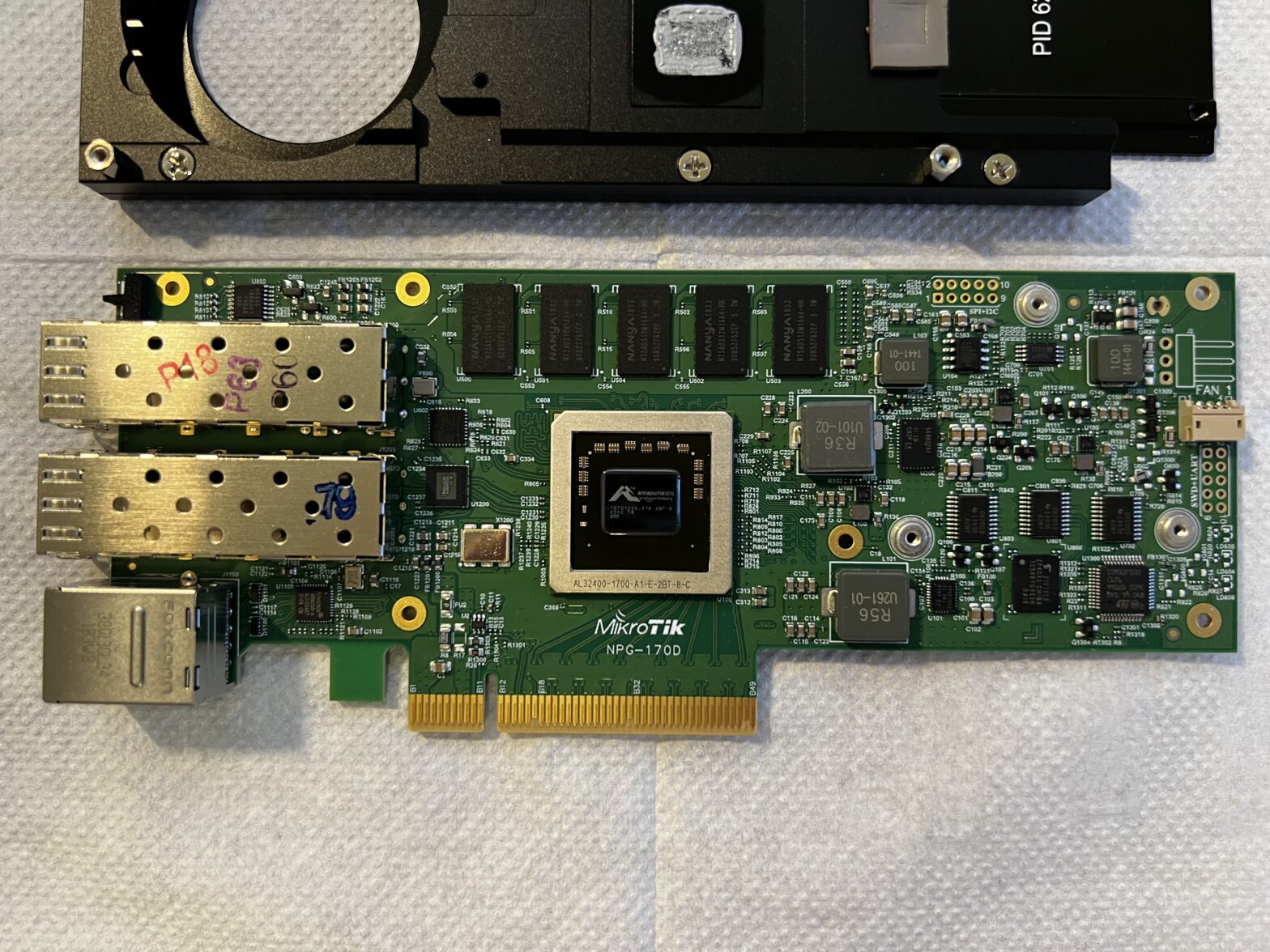 Mikrotik CCR2004-1G-2XS-PCIe 实际CPU型号及拆解分析 - WuSiYu Blog