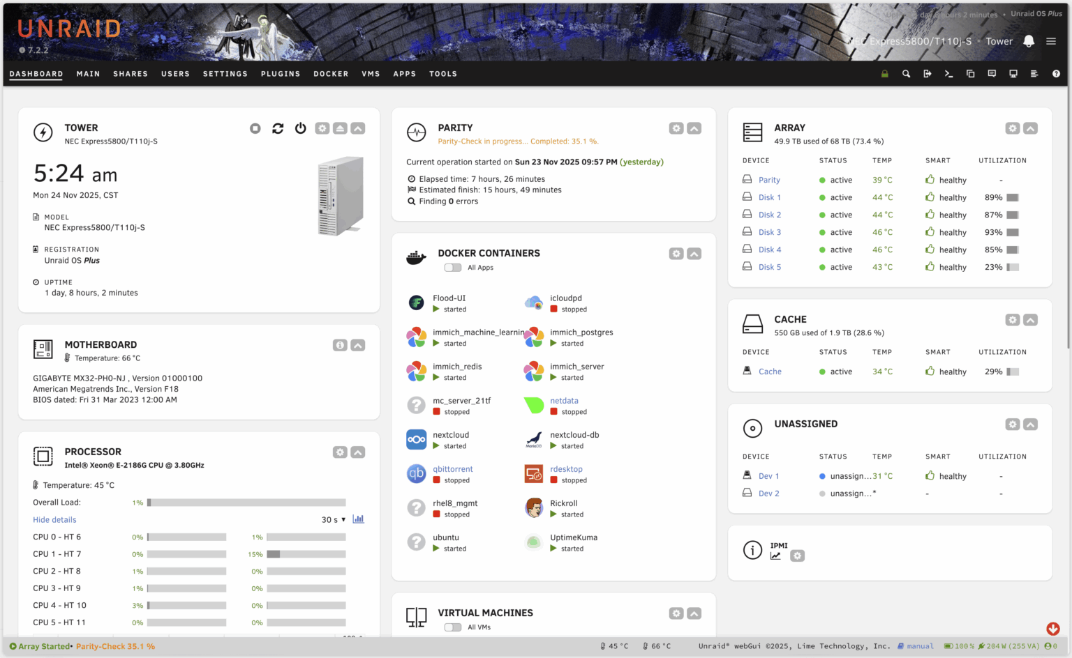 Unraid 7.2+ WebUI美化主题和自定义CSS插件 - WuSiYu Blog